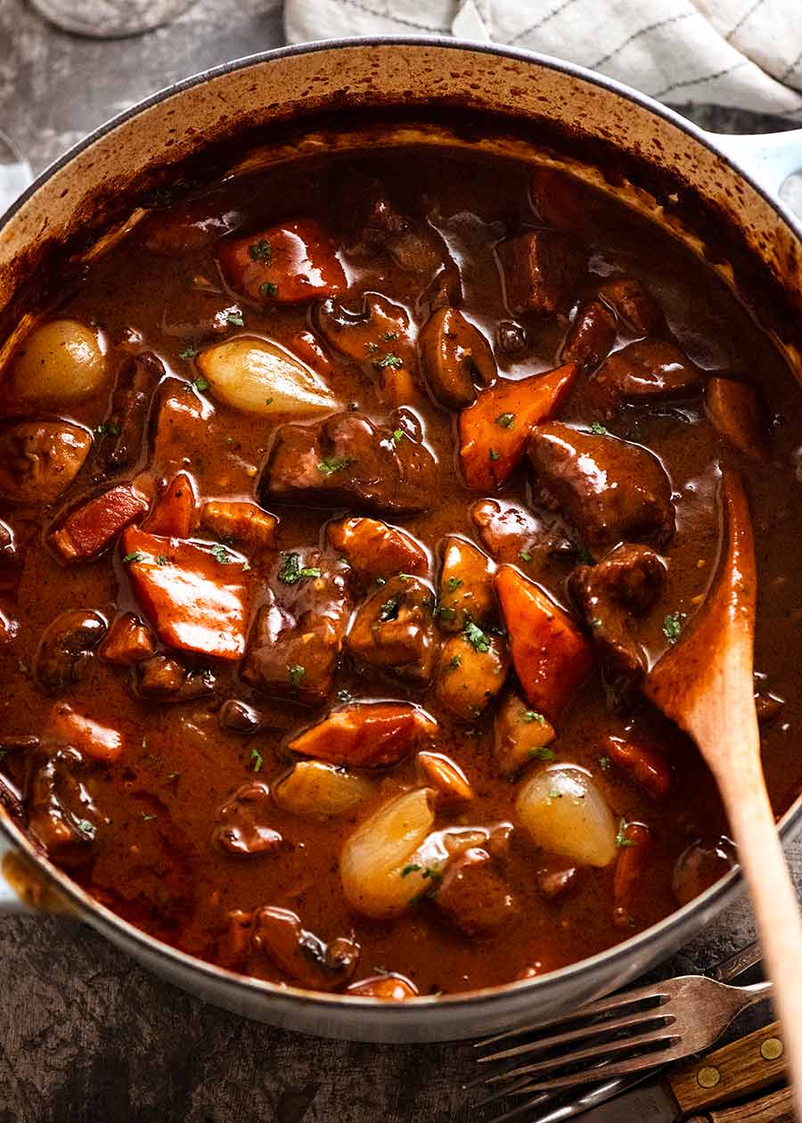 Are beef burgundy and beef bourguignon the same thing?