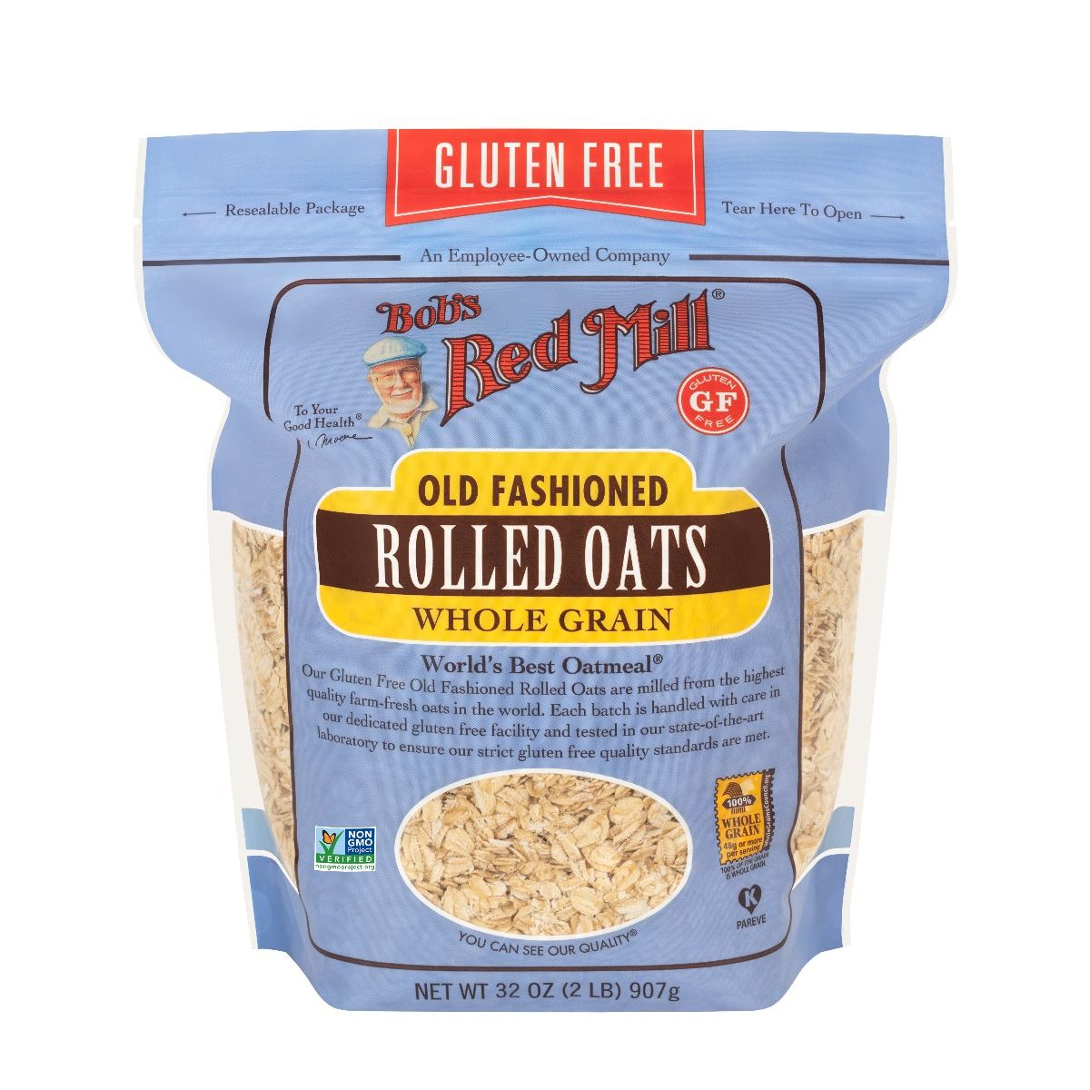 Are bobs rolled oats gluten free?