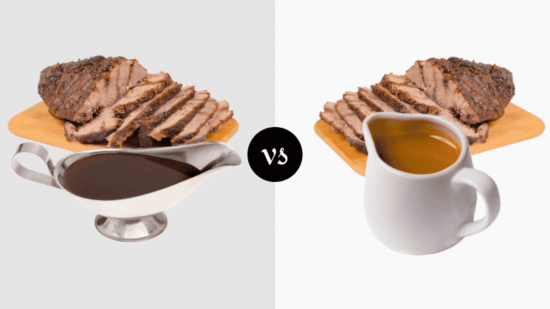 Are brown gravy and au jus the same?