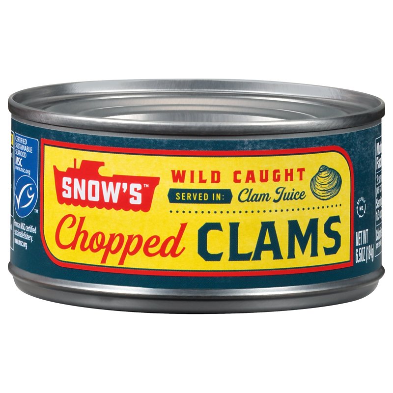 Are canned clams in clam juice?