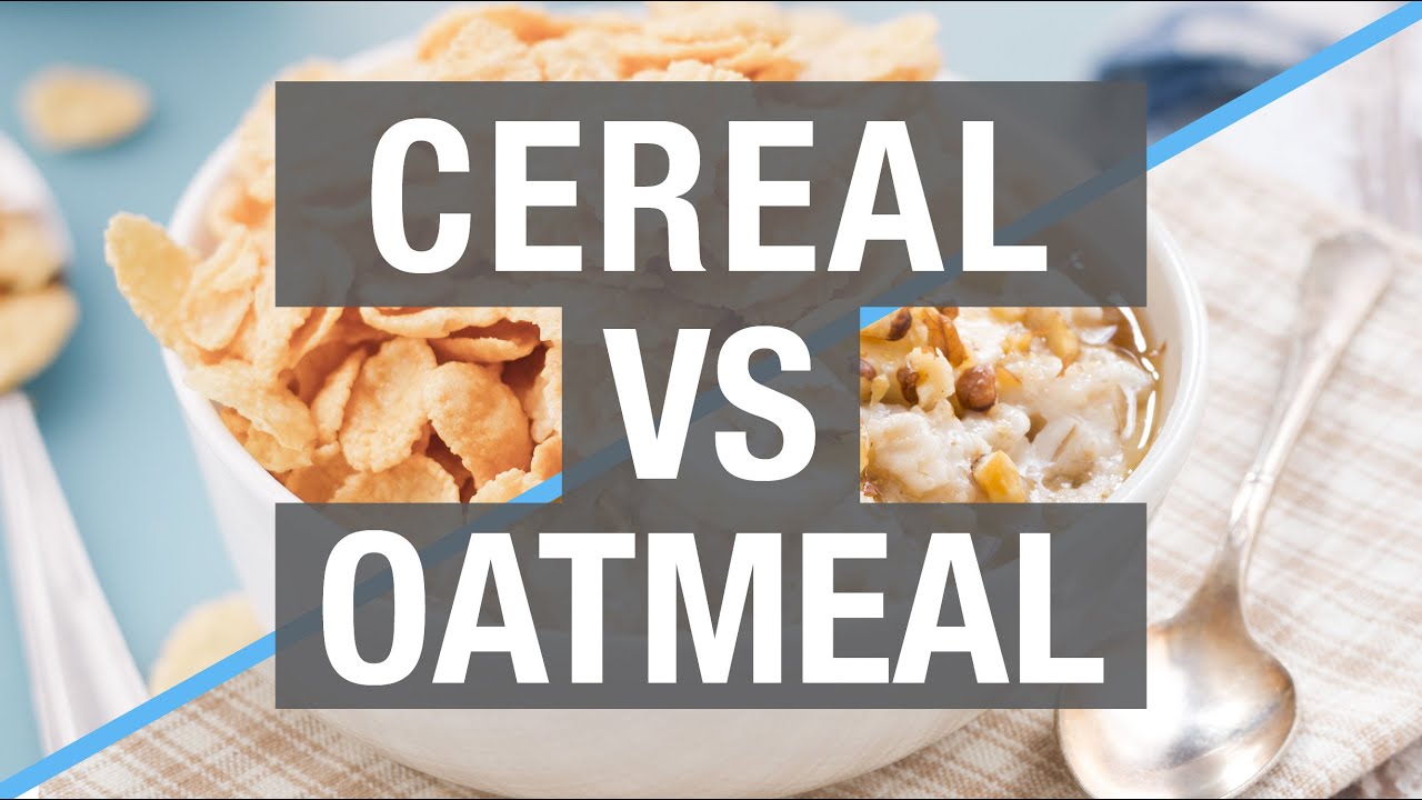 Are cereal and oatmeal the same?