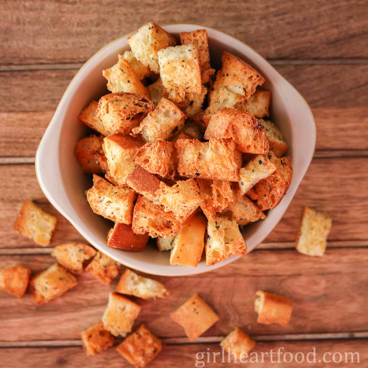 Are croutons considered bread?