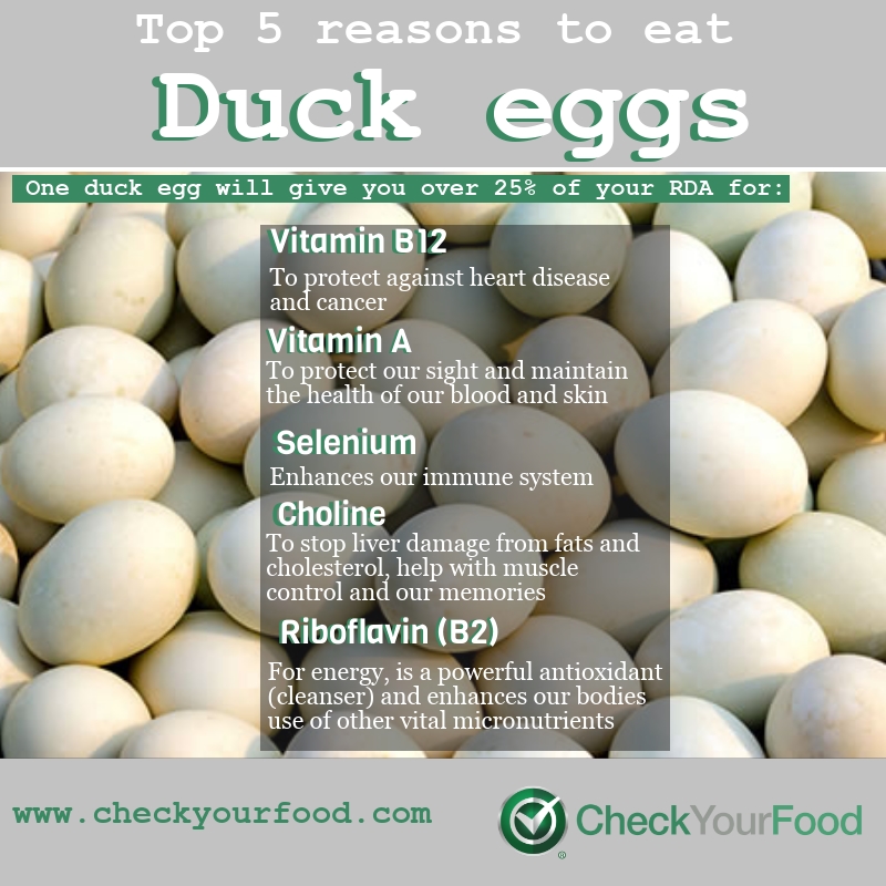 Are duck eggs healthier?