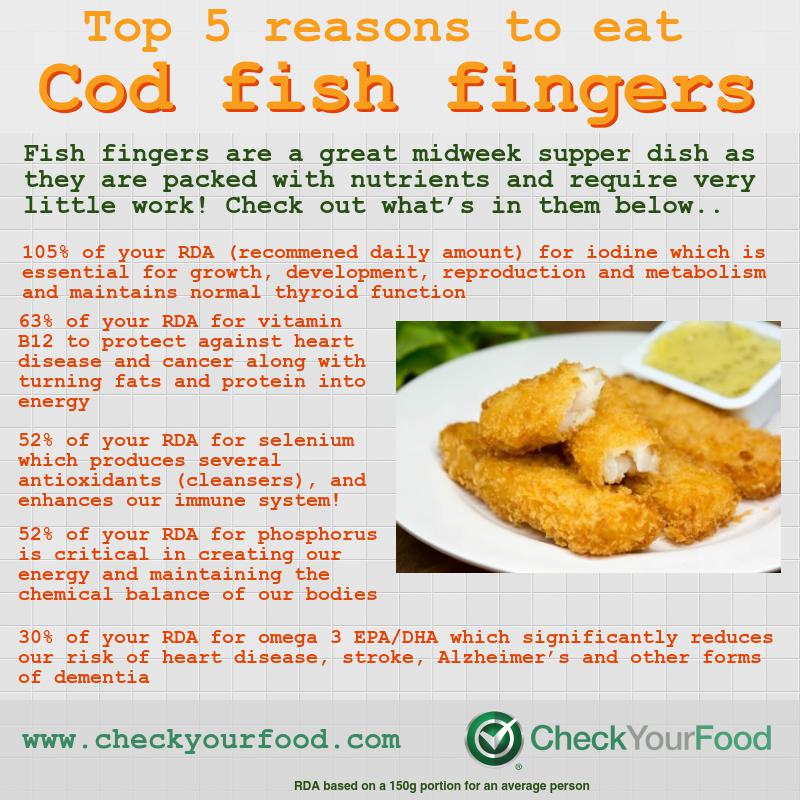 Are fish fingers healthy to eat?