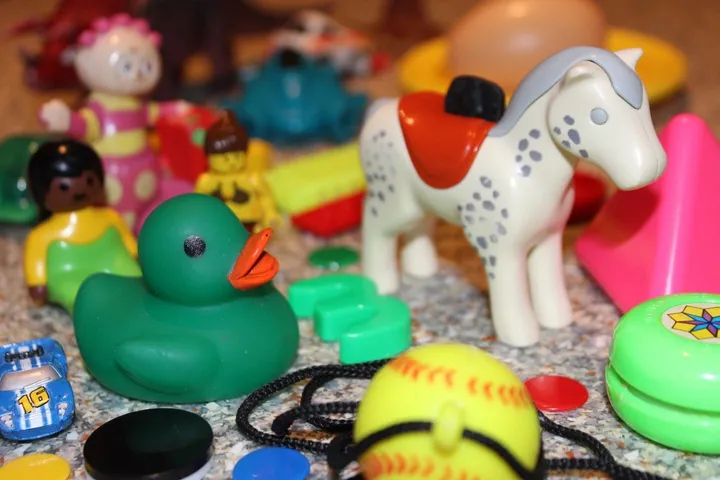 Are old plastic toys safe for babies?