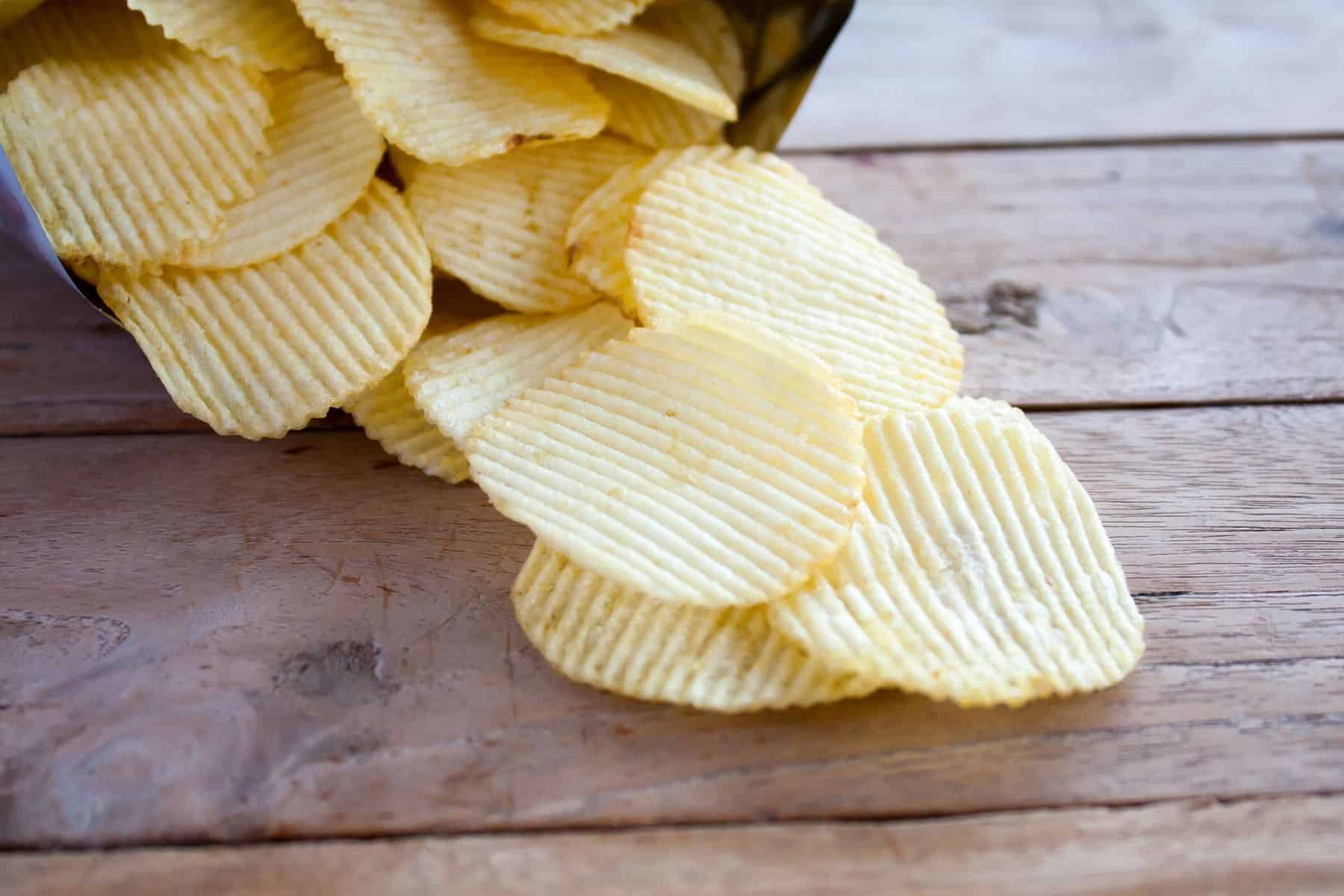 Are potato chips good before a run?
