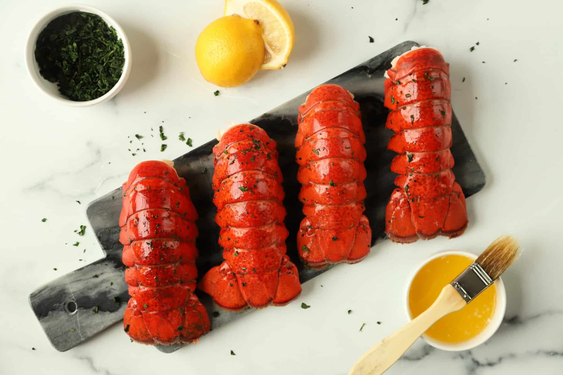 Are previously frozen lobster tails cooked?