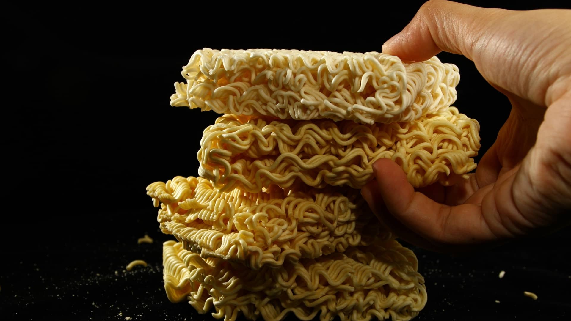 Are ramen noodles made of plastic?