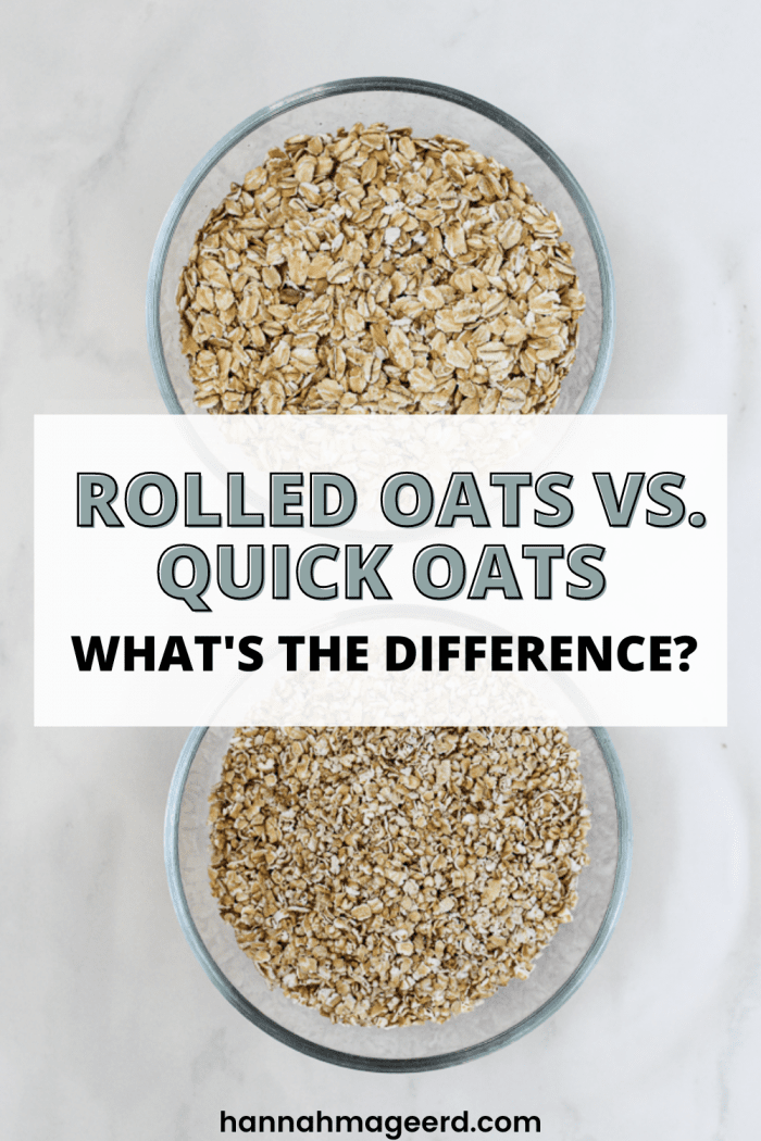 Are rolled oats and quick oats interchangeable?