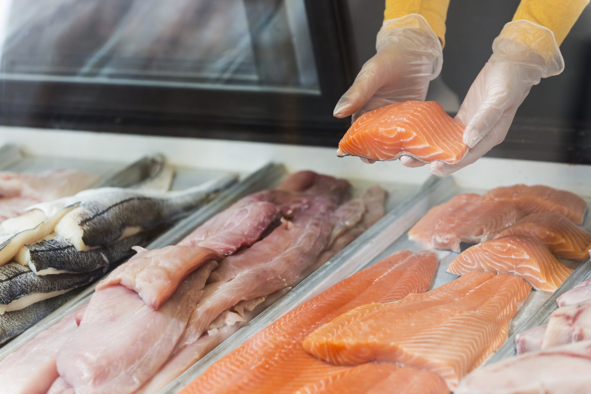 Are supermarket salmon frozen?