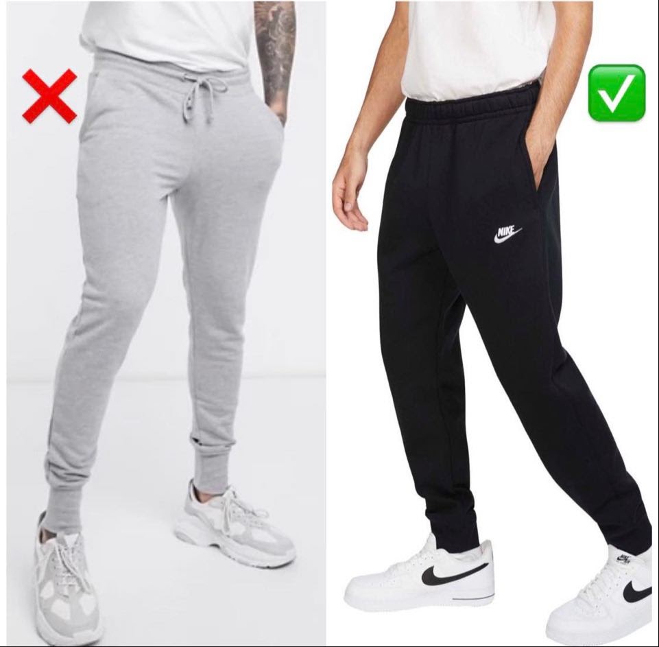 Are sweatpants supposed to show ankle?
