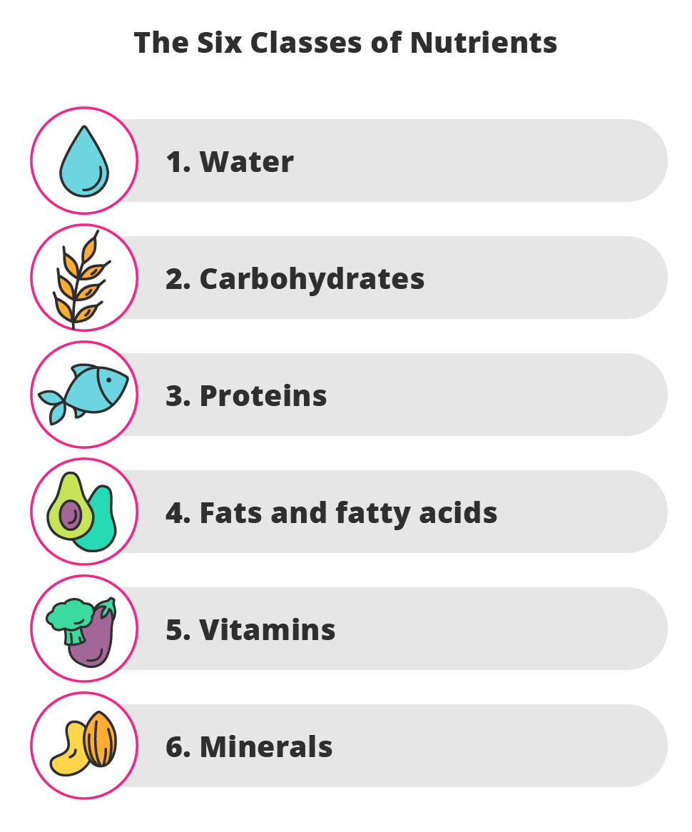 Are there 8 classes of nutrients?