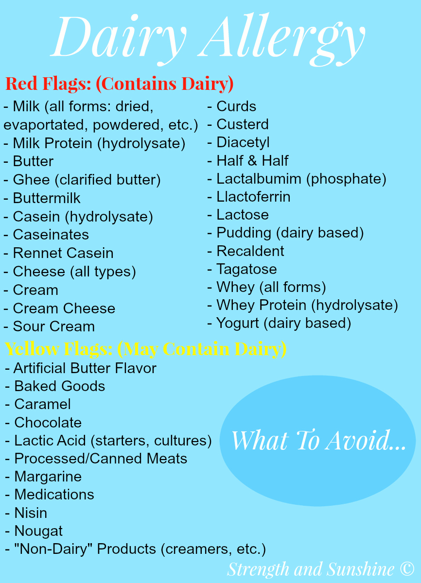 Are there different types of dairy allergies?