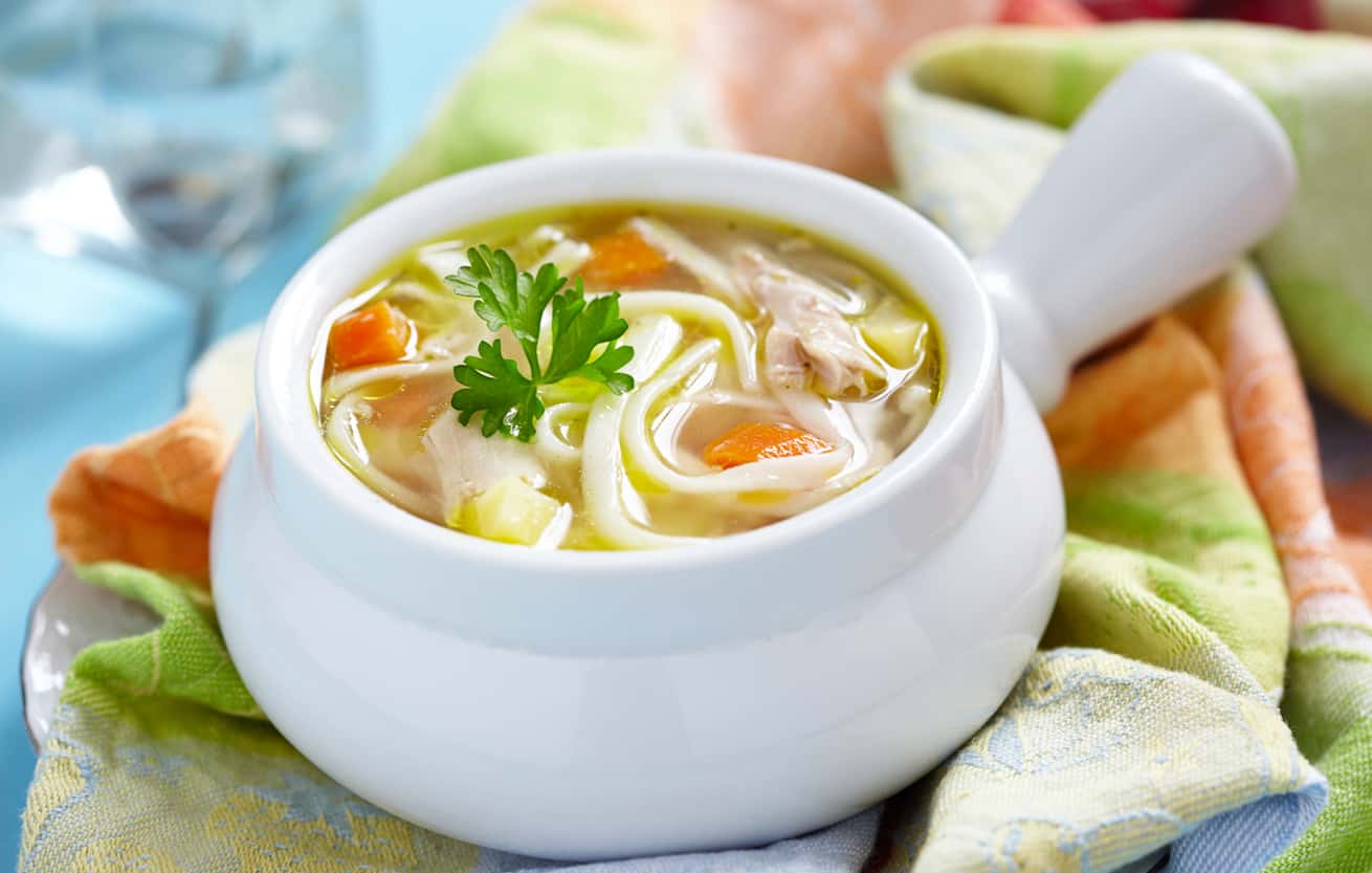 Are there healing properties in chicken soup?