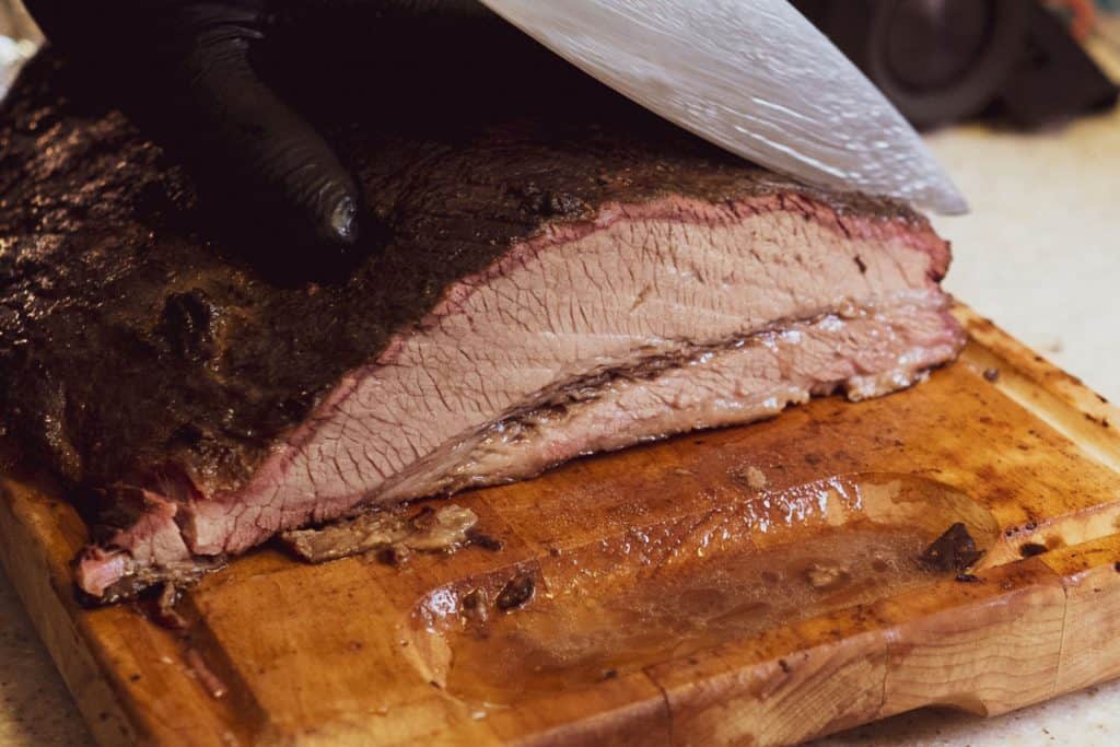 At what temperature do you pull a brisket off the smoker?