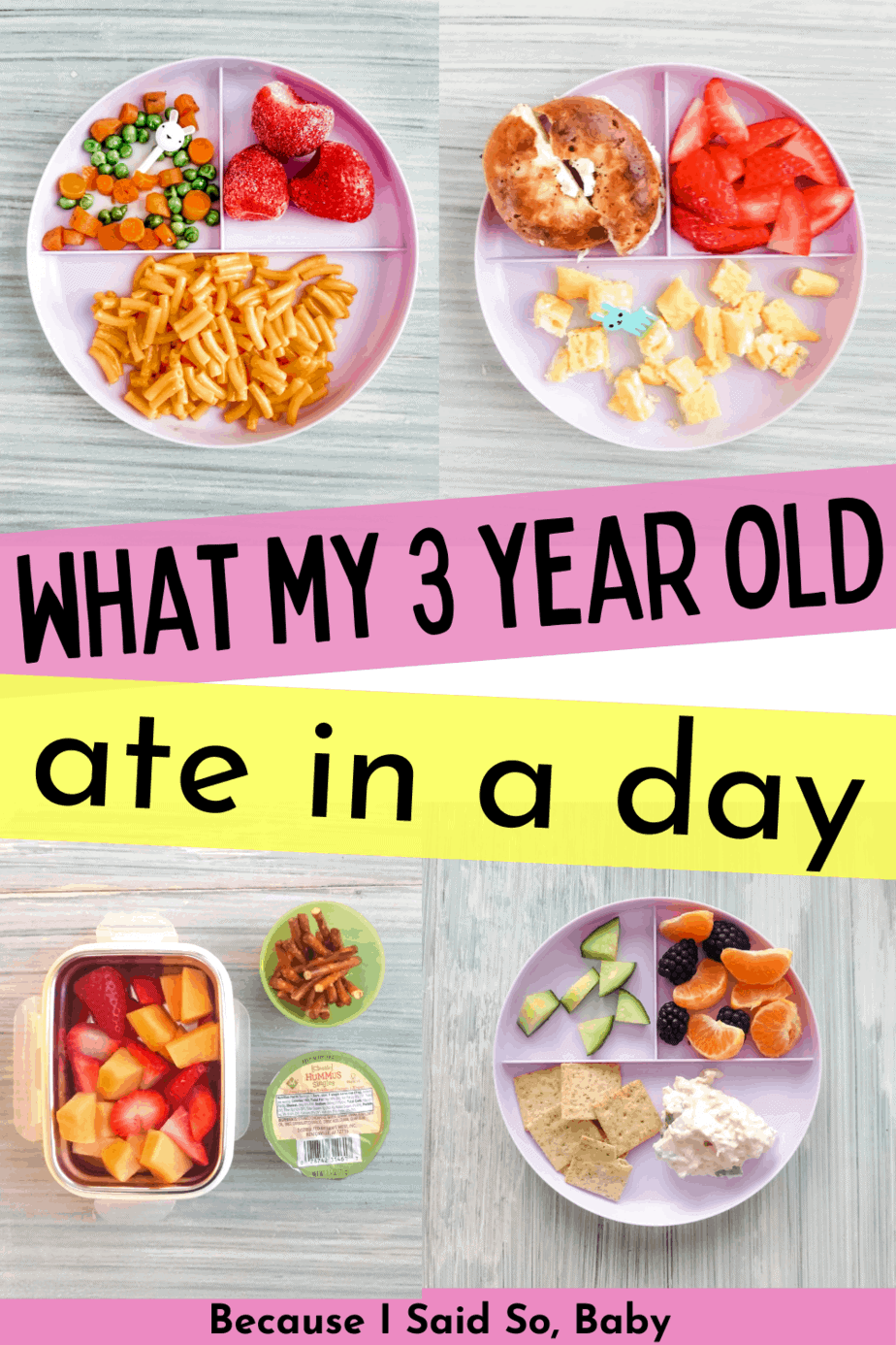 Can a 3 year old eat anything?