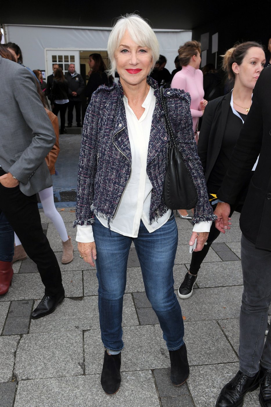 Can a 70 year old woman wear jeans?