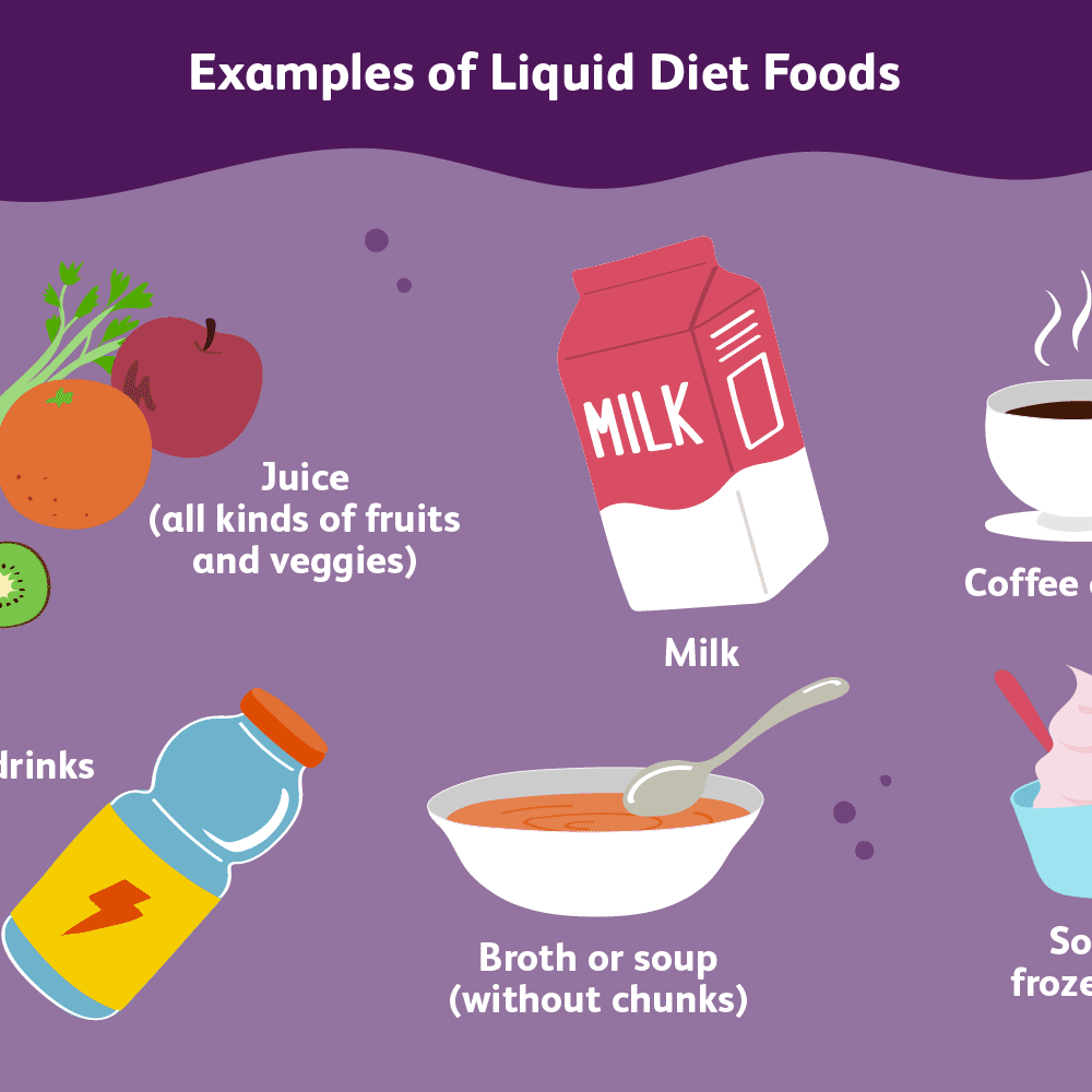 Can a person live healthy on a liquid diet?