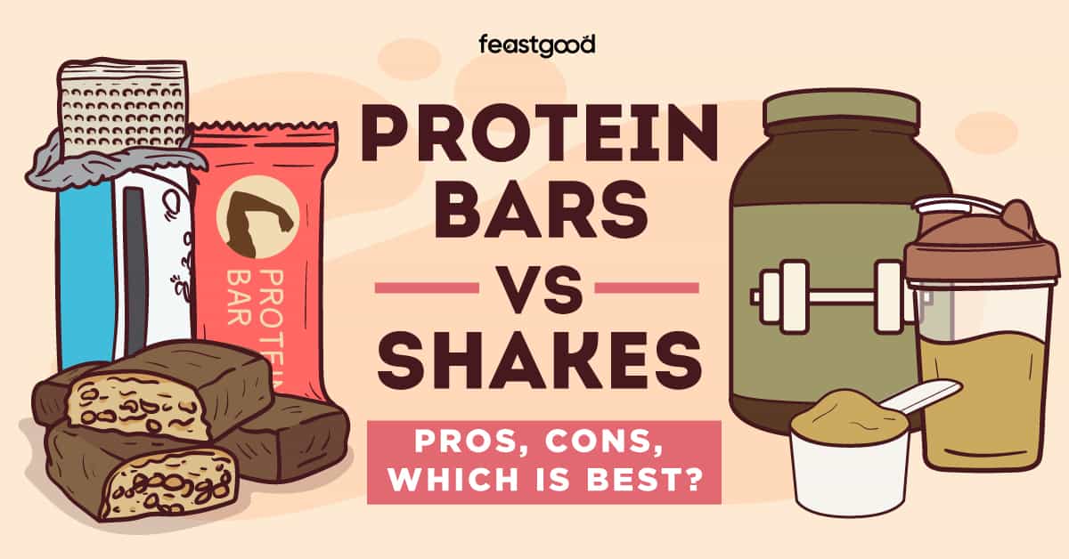 Can a protein bar replace a protein shake?