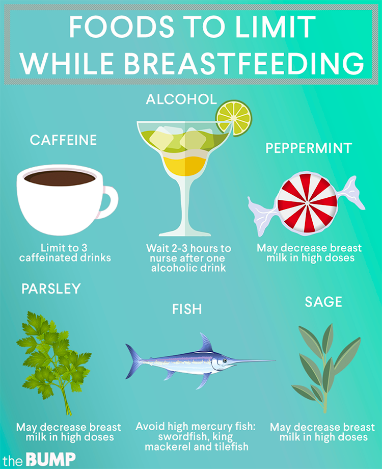 Can a woman eat seafood while breastfeeding?