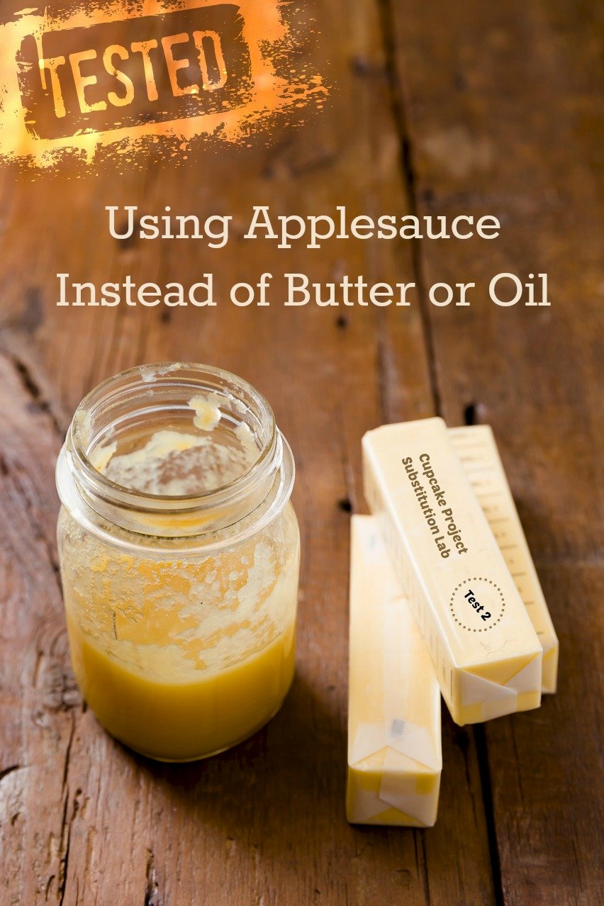 Can applesauce replace oil or butter in recipes?