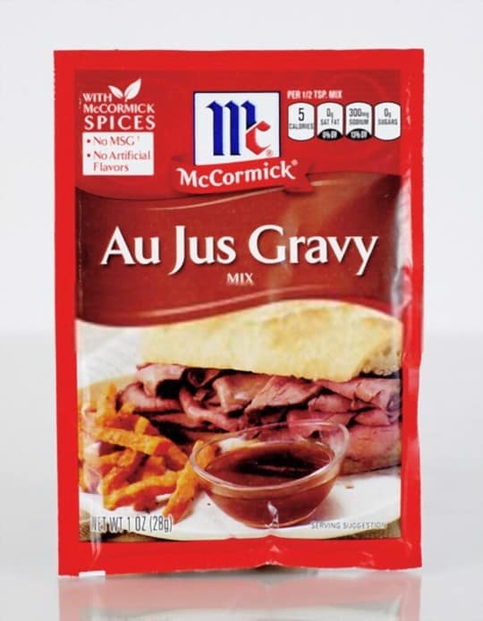 Can au jus be used as gravy?