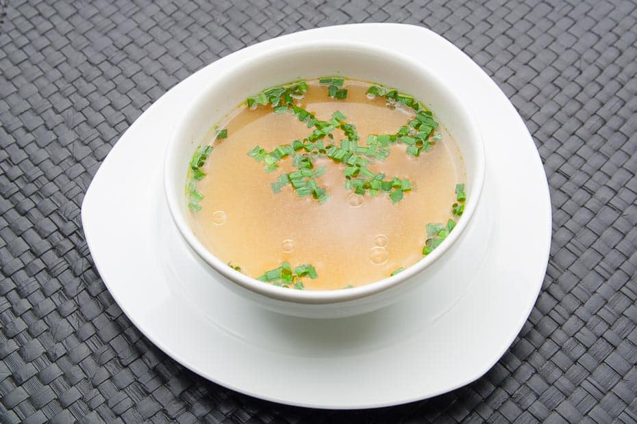 Can broth be served as a soup?