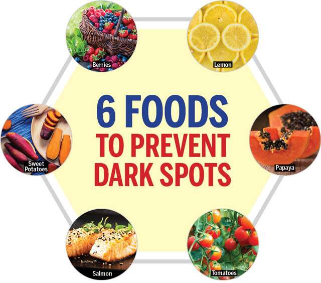 Can certain foods cause dark spots?