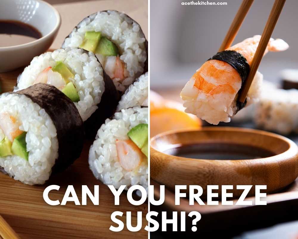 Can cooked sushi be frozen?