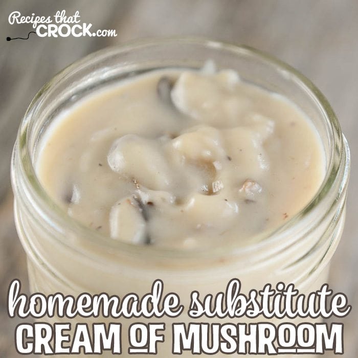 Can cream of mushroom soup substitute?