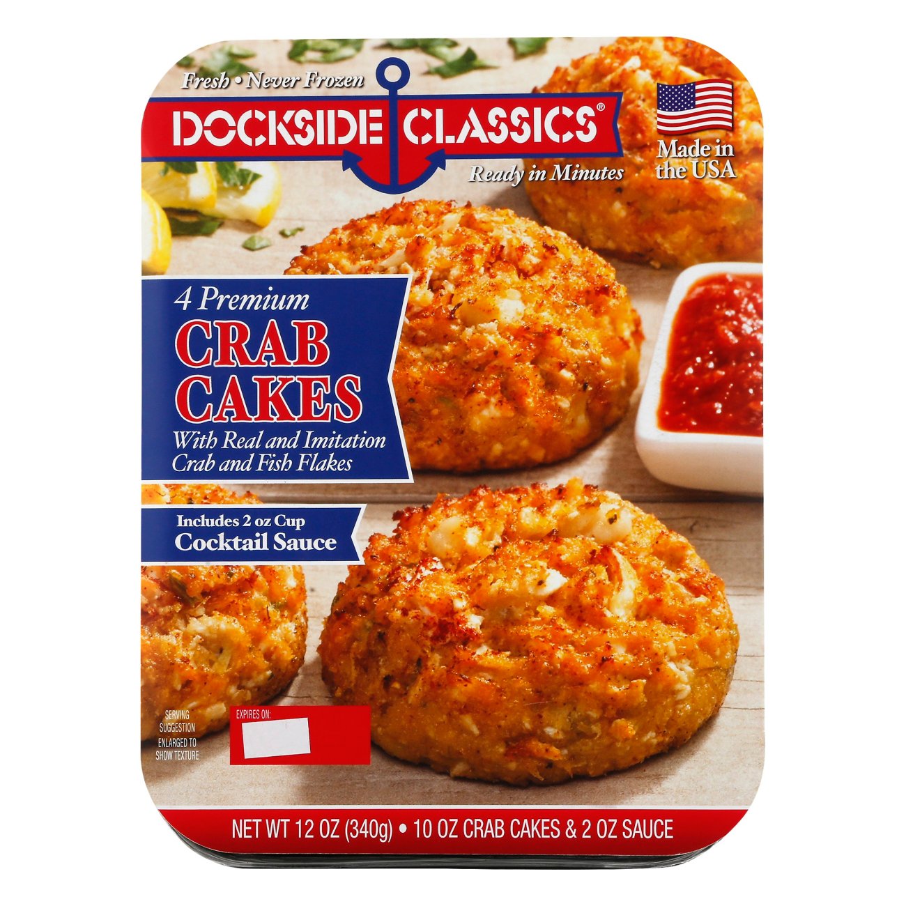 Can dockside crab cakes be frozen?
