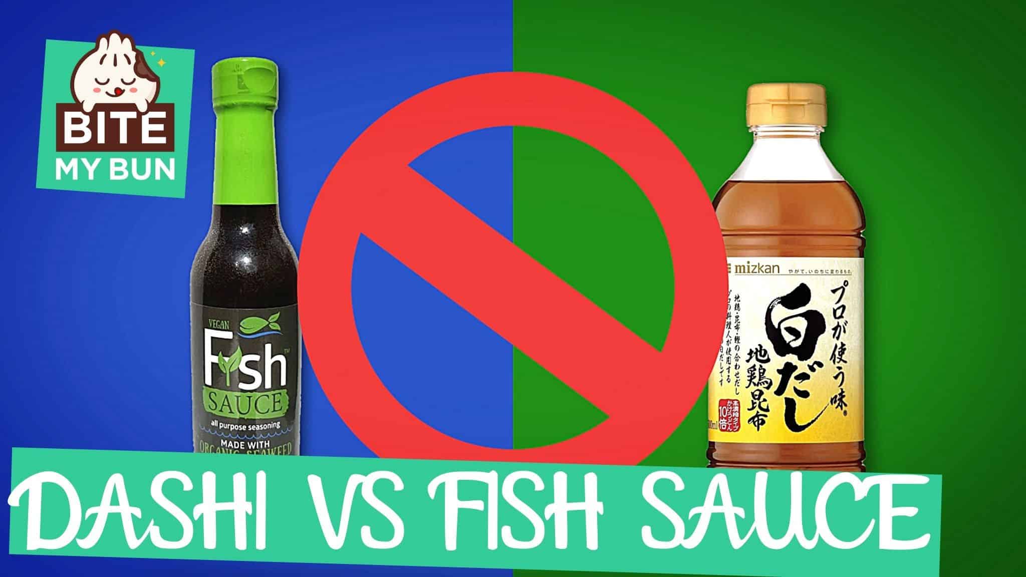 Can fish sauce be substituted for dashi?