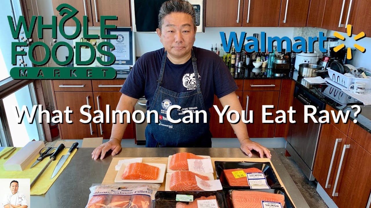 Can frozen salmon be eaten raw?