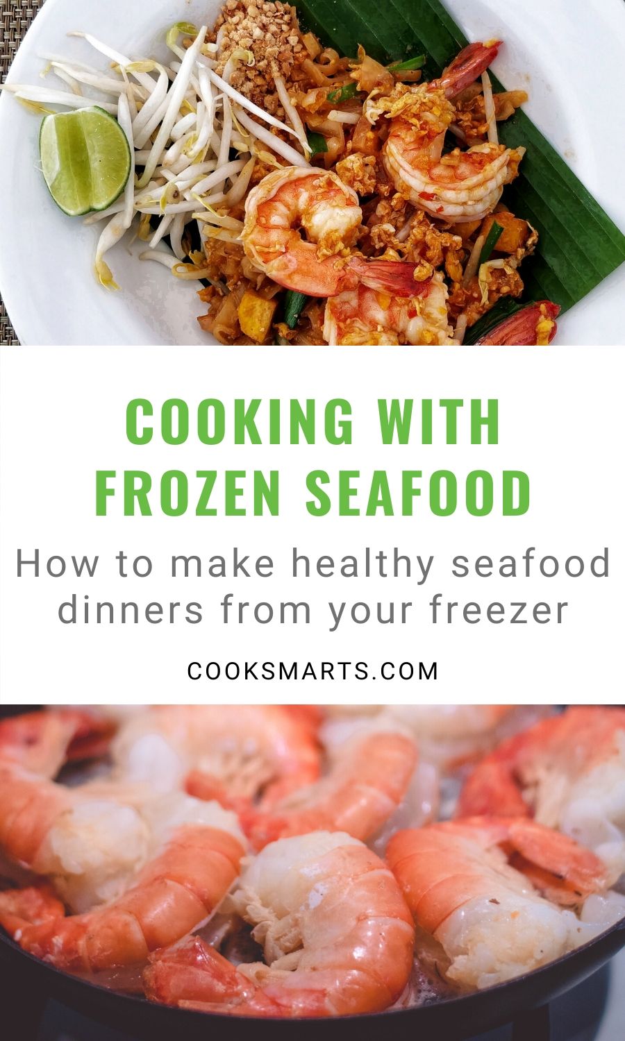 Can frozen seafood be cooked from frozen?