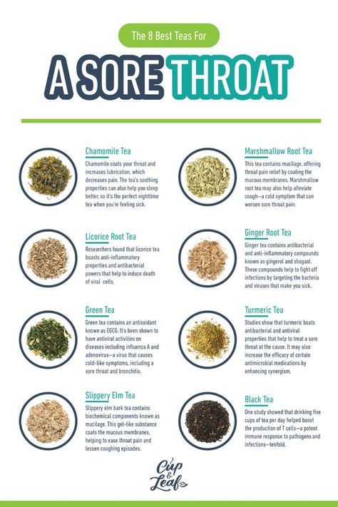 Can herbal teas help a sore throat?