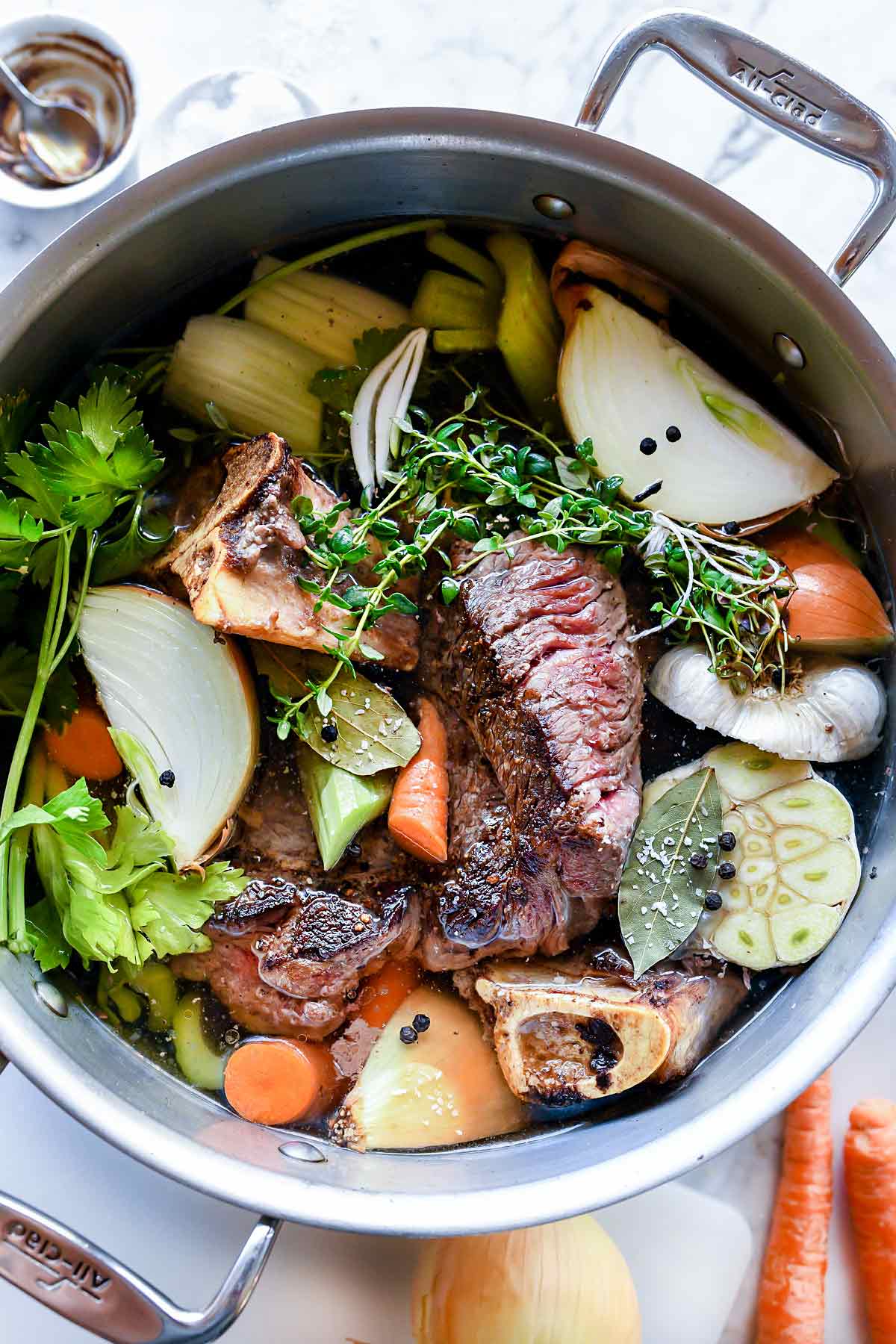 Can I cook meat in broth?