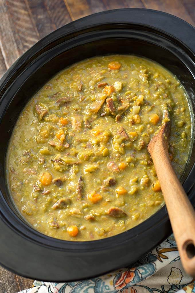 Can I Cook split pea soup in a slow cooker?