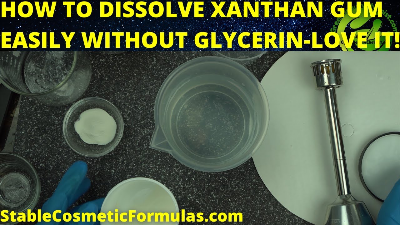 Can I dissolve xanthan gum in water?