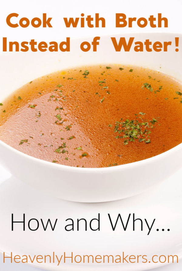 Can I drink chicken broth instead of water?