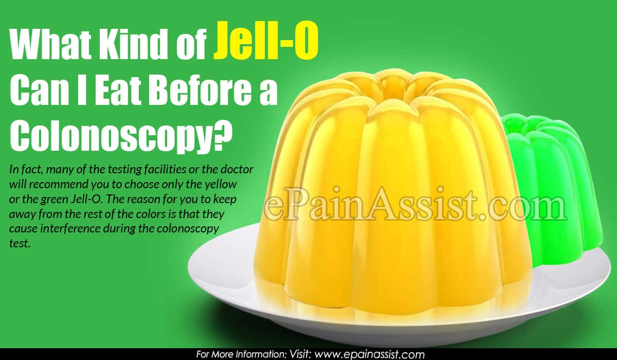 Can I eat gelatin the day before a colonoscopy?