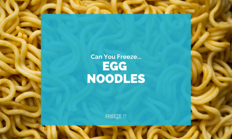 Can I freeze already cooked egg noodles?