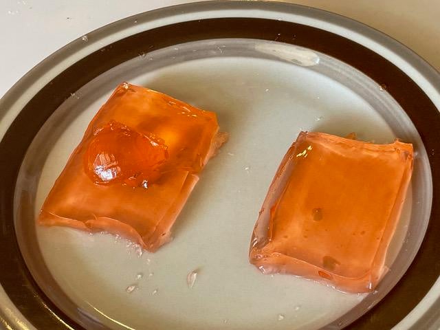 Can I have orange jello on a clear liquid diet?