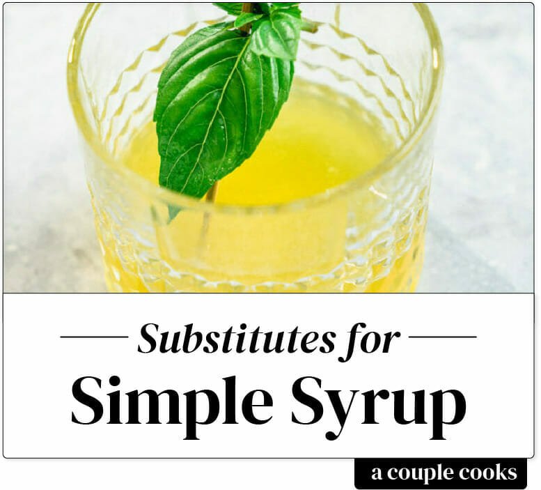 Can I just use sugar instead of simple syrup?