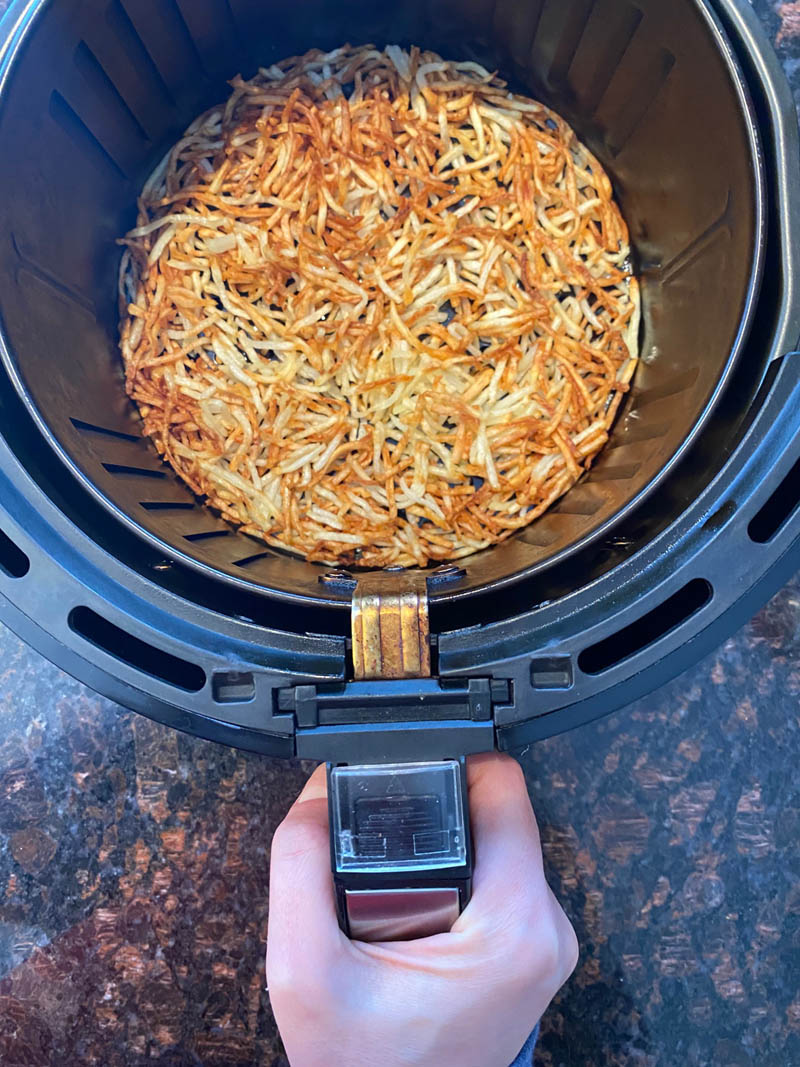 Can I put frozen hashbrowns in an air fryer?