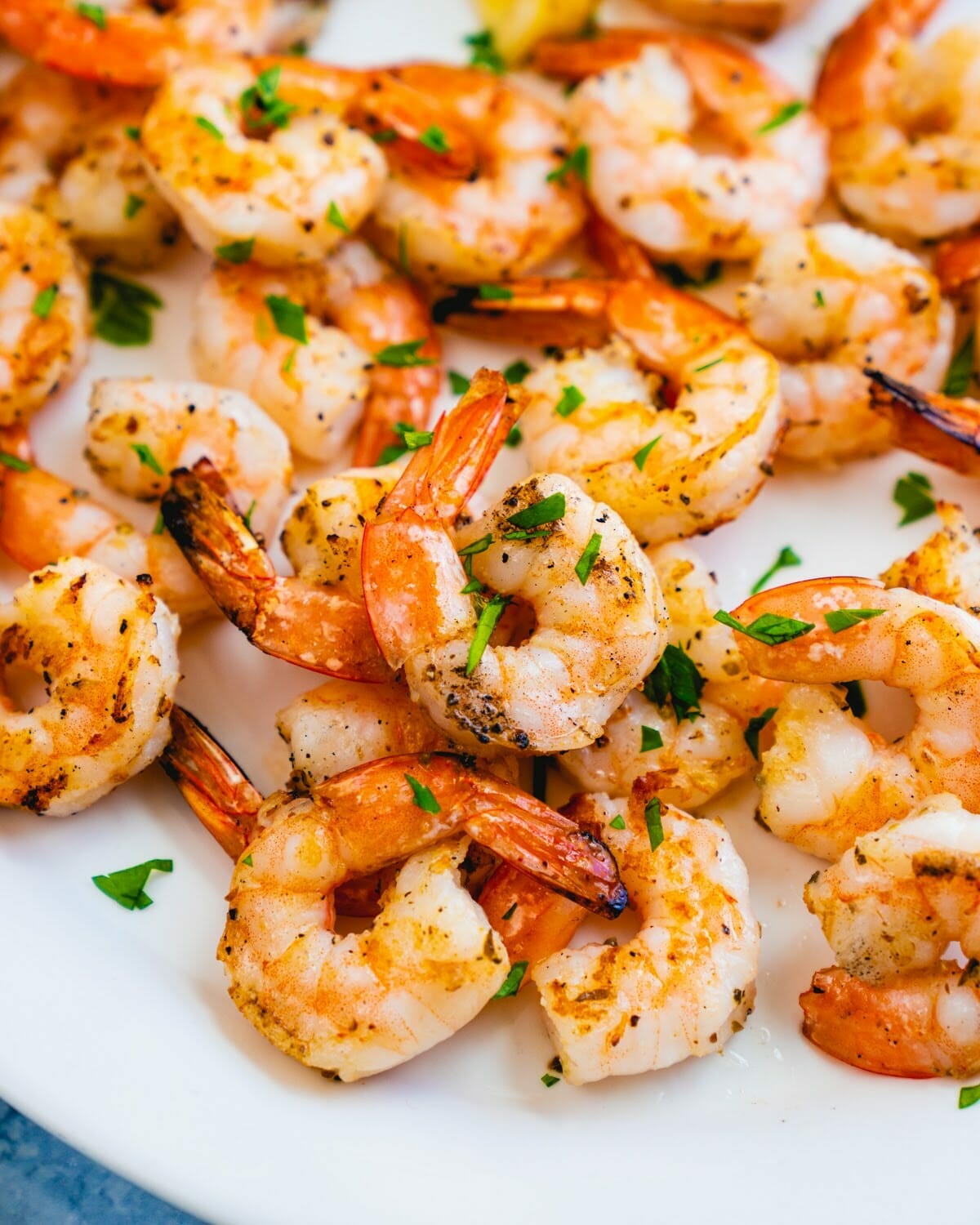 Can I put frozen shrimp on the grill?