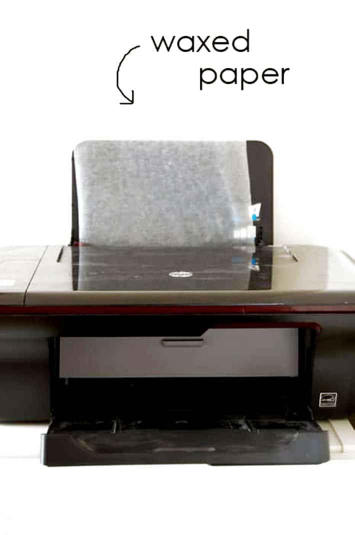 Can I put wax paper in my printer?
