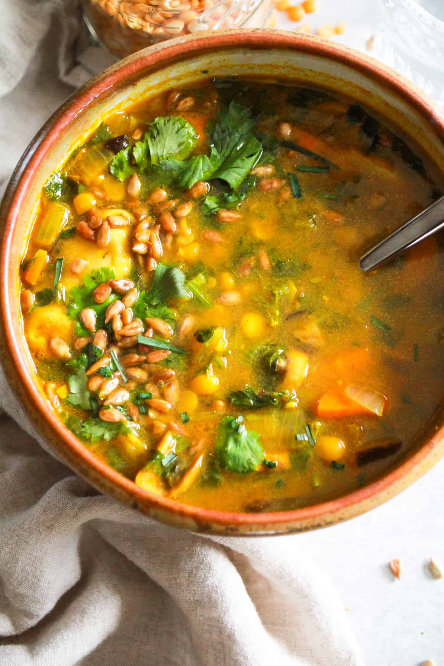 Can I substitute lentils for split peas in split pea soup?