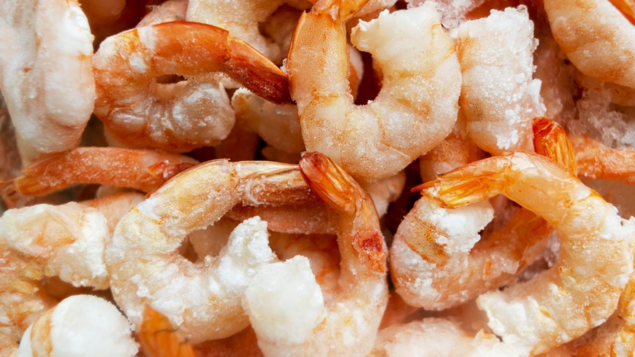 Can I thaw frozen shrimp in the refrigerator?