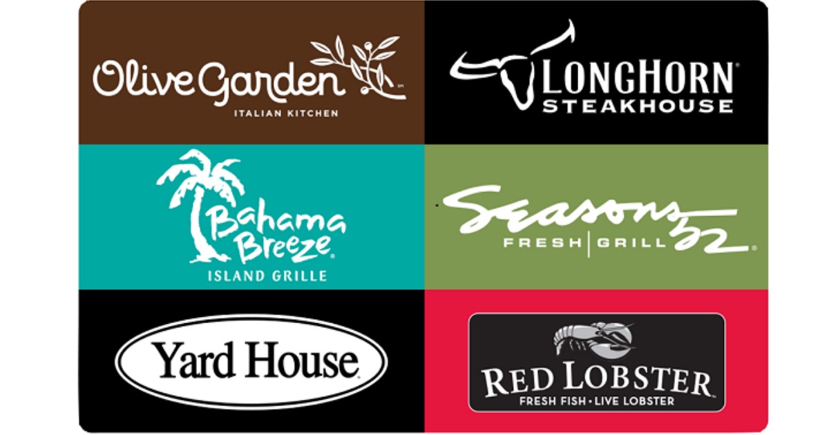 Can I use a Darden gift card at Red Lobster?