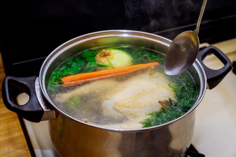Can I use chicken stock instead of seafood stock in cooking?